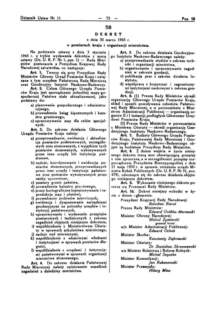 O Instytucie - Instytut Geodezji i Kartografii