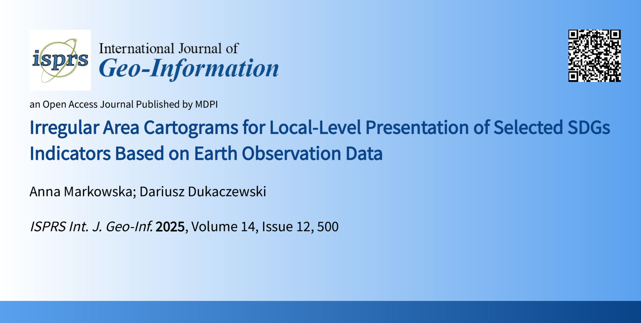 Nowy artykuł w ISPRS International Journal of Geo-Information ...